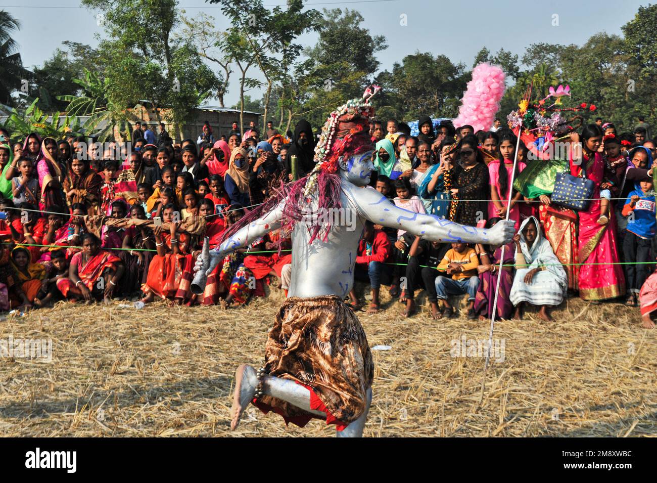 Non Exclusive: 15 January 2023 in Sylhet-Bangladesh: Devotee attire and ...