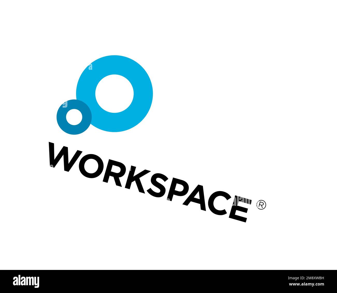Workspace Group, rotated logo, white background B Stock Photo - Alamy