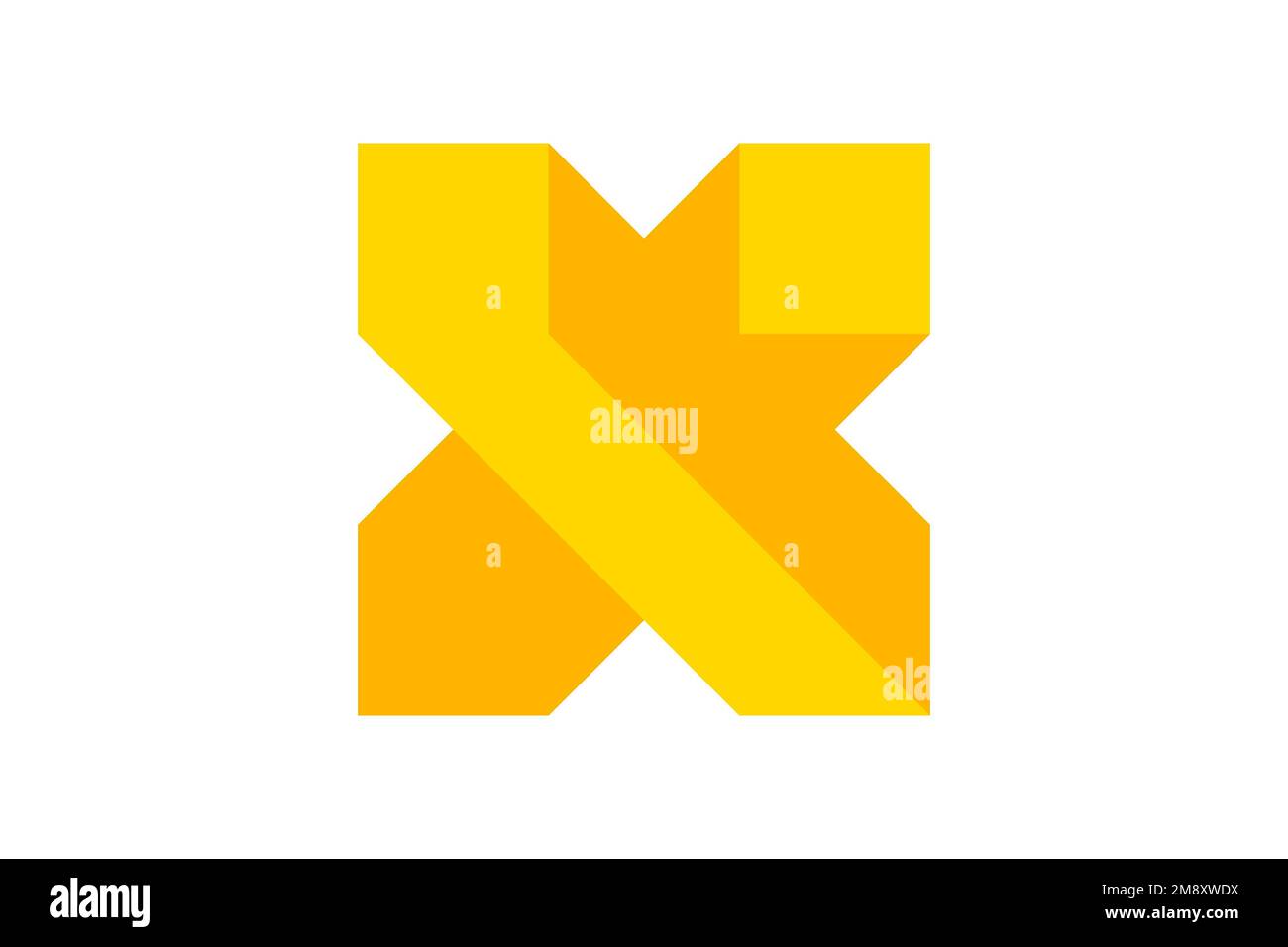 X company, Logo, White background Stock Photo - Alamy