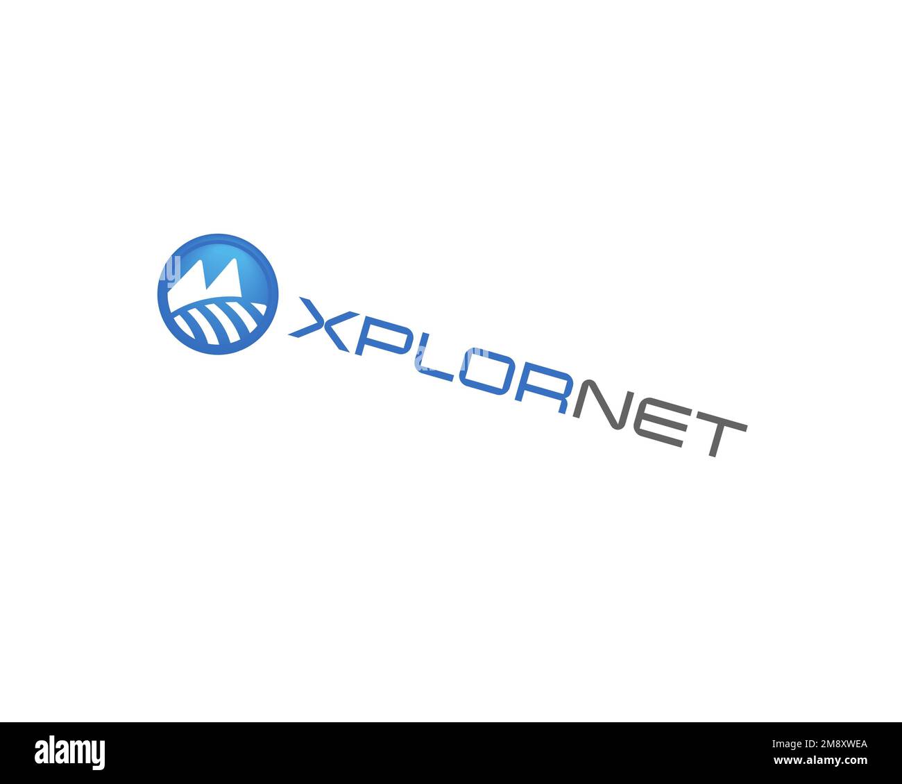 Xplornet, rotated logo, white background B Stock Photo - Alamy