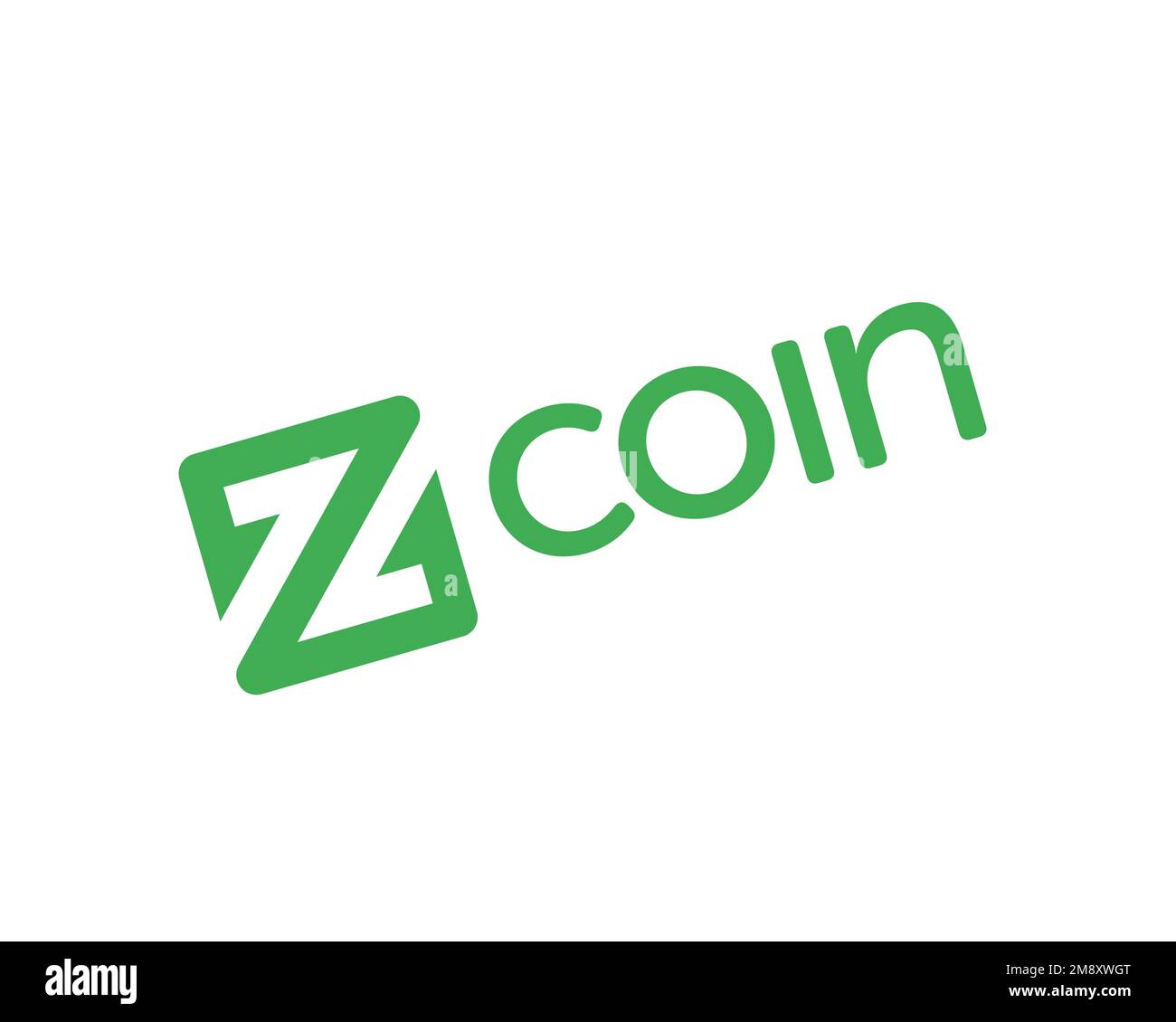 Zcoin, rotated logo, white background Stock Photo - Alamy