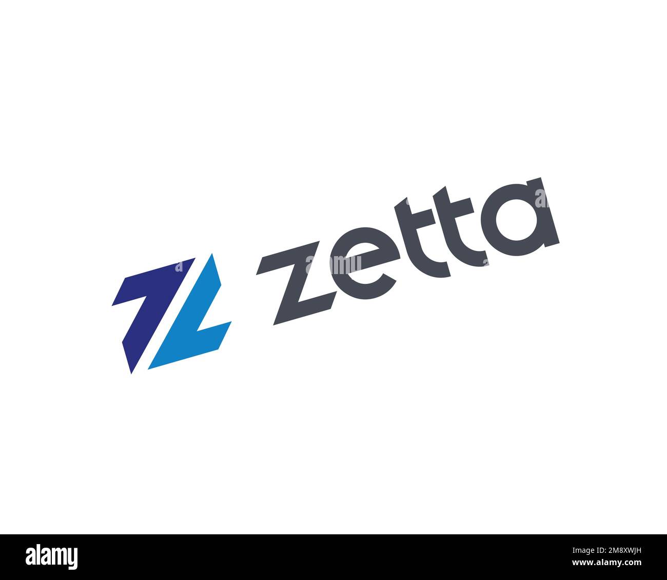 Zetta cloud backup, rotated logo, white background Stock Photo - Alamy