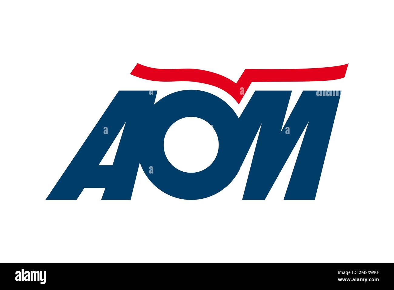 AOM French Airline, Logo, White Background Stock Photo - Alamy