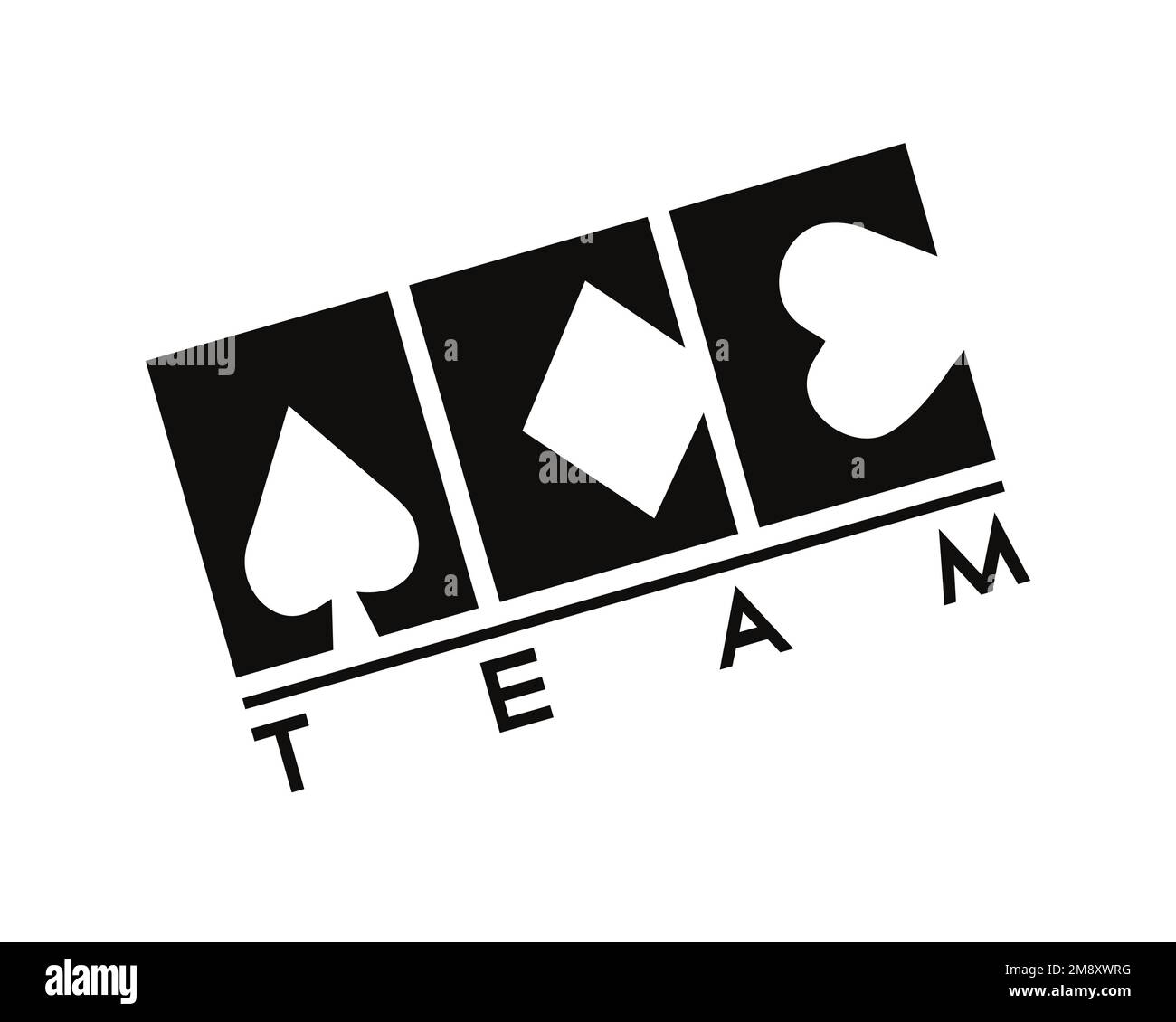 ACE Team, Rotated Logo, White Background Stock Photo - Alamy