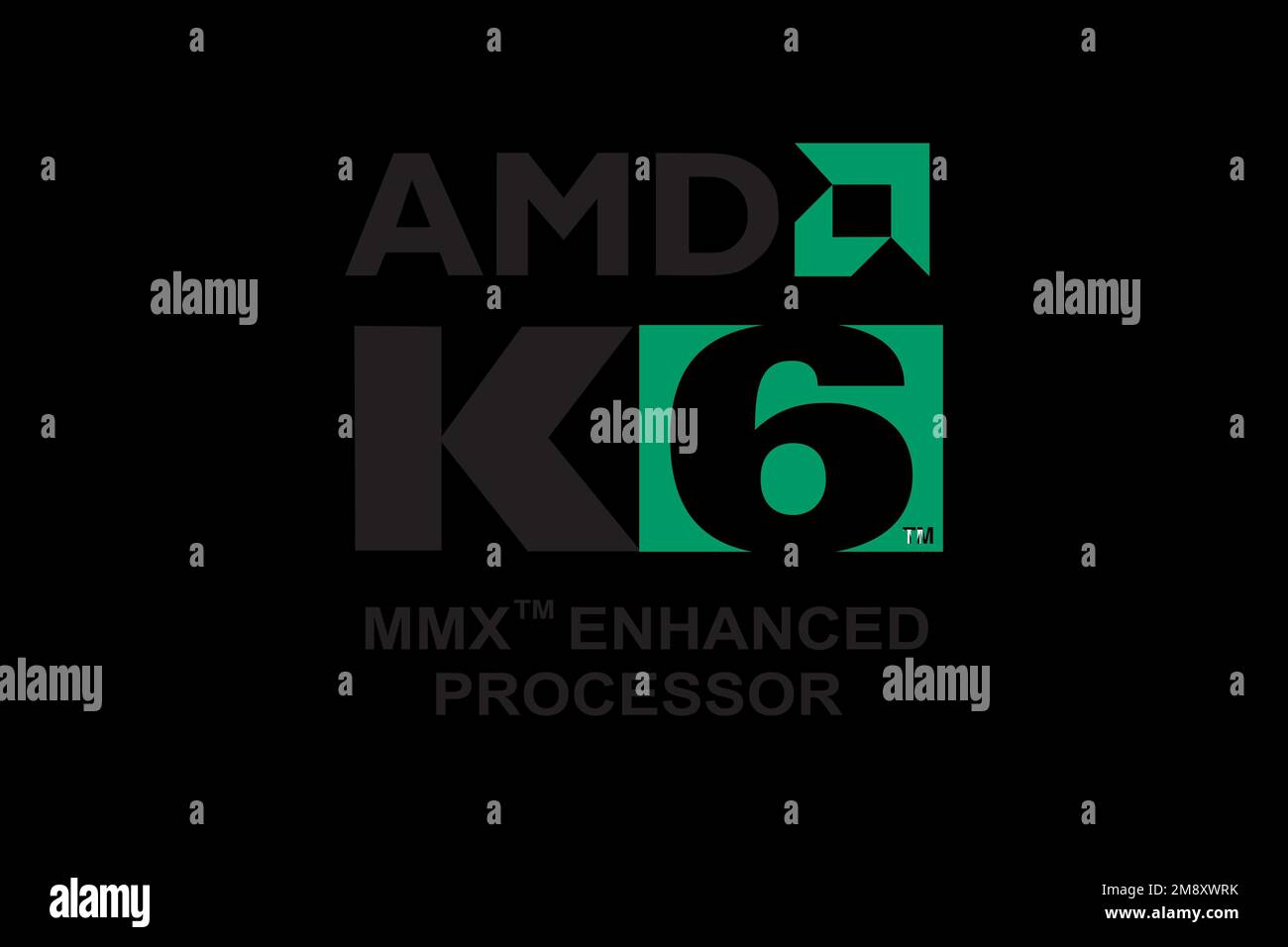 AMD K6, Logo, Black background Stock Photo - Alamy