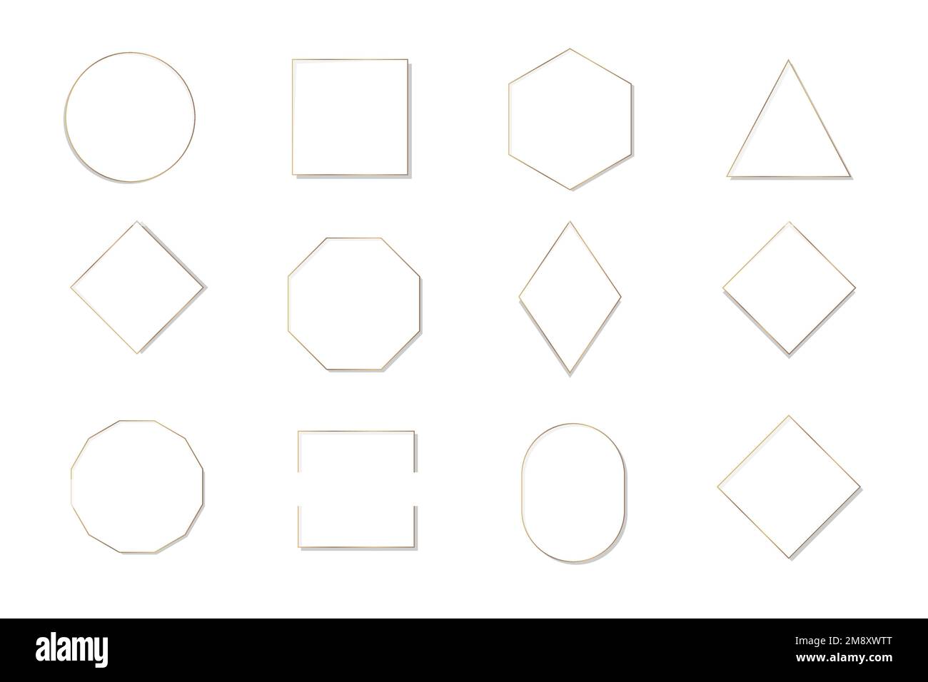 Collection of various frames template vector Stock Vector Image & Art ...