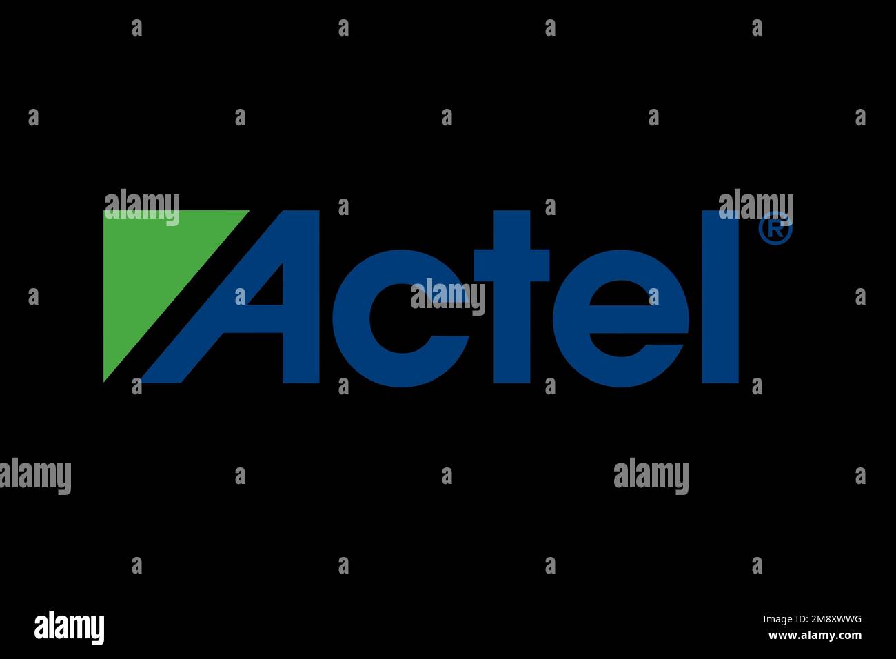 Actel, Logo, Black background Stock Photo - Alamy
