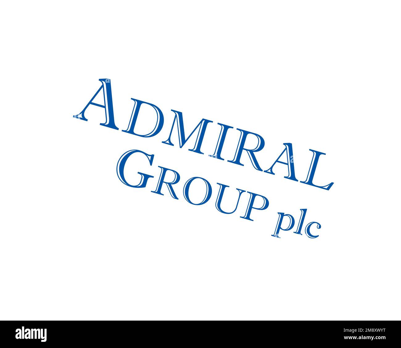 Admiral Group, rotated logo, white background B Stock Photo - Alamy