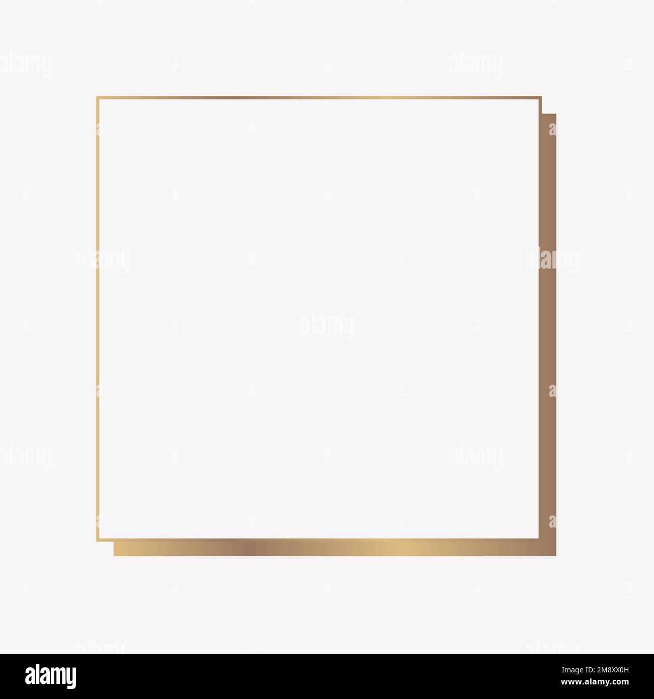 Square gold frame on a blank background vector Stock Vector Image & Art ...