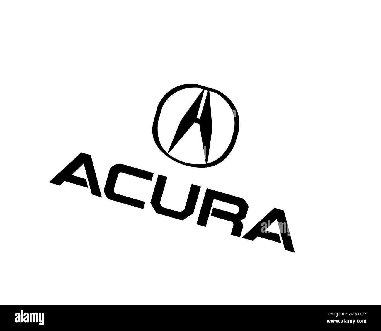 Acura, Rotated Logo, White Background B Stock Photo - Alamy