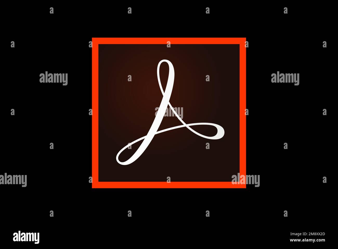 Adobe Acrobat, Logo, Black background Stock Photo - Alamy