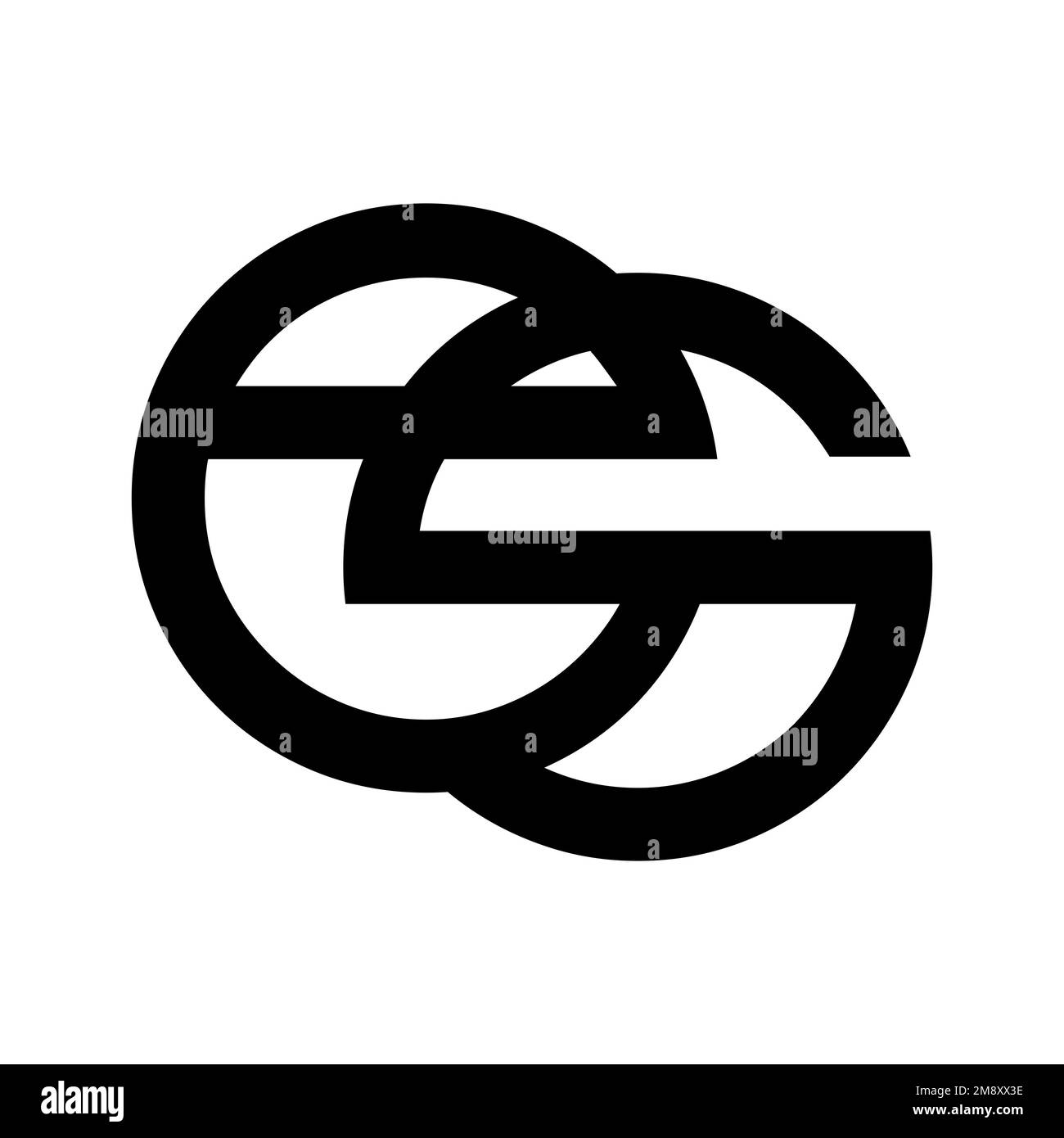 es, eg, se initial geometric logo and vector icon Stock Photo - Alamy