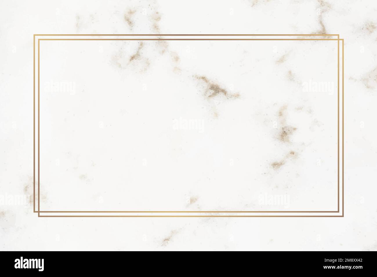 Gold vector on white rectangle Stock Vector Images - Alamy