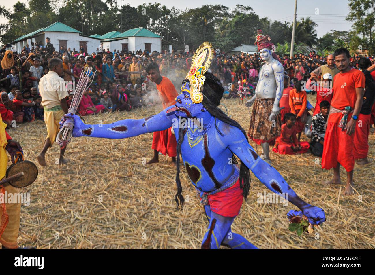 Non Exclusive: 15 January 2023 in Sylhet-Bangladesh: Devotee attire and ...