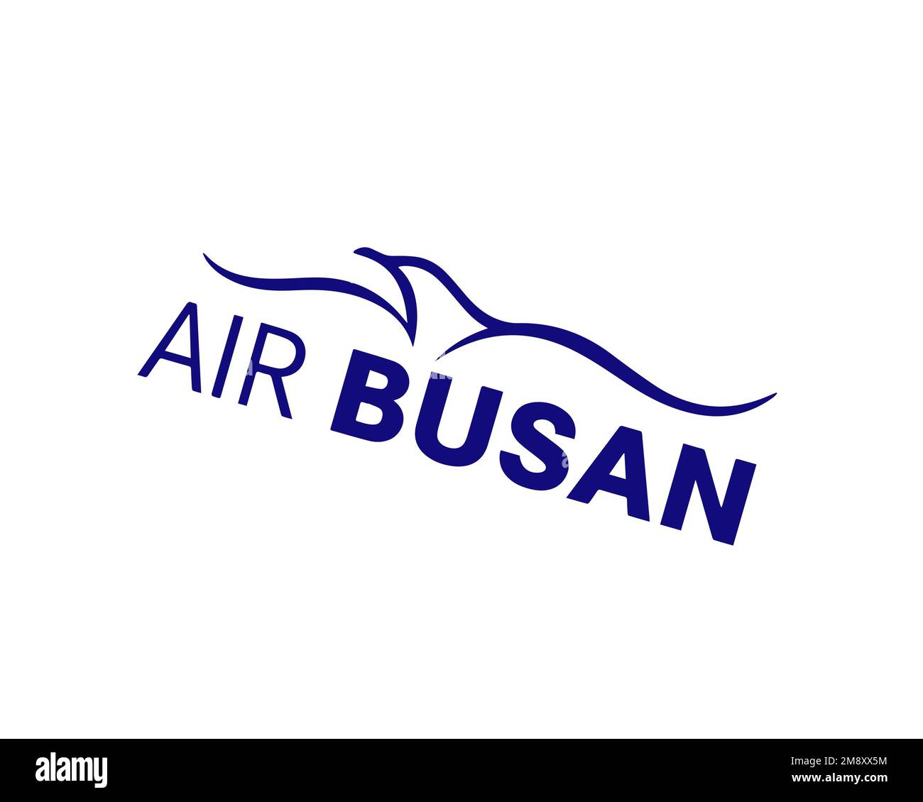 Air Busan, rotated logo, white background B Stock Photo - Alamy