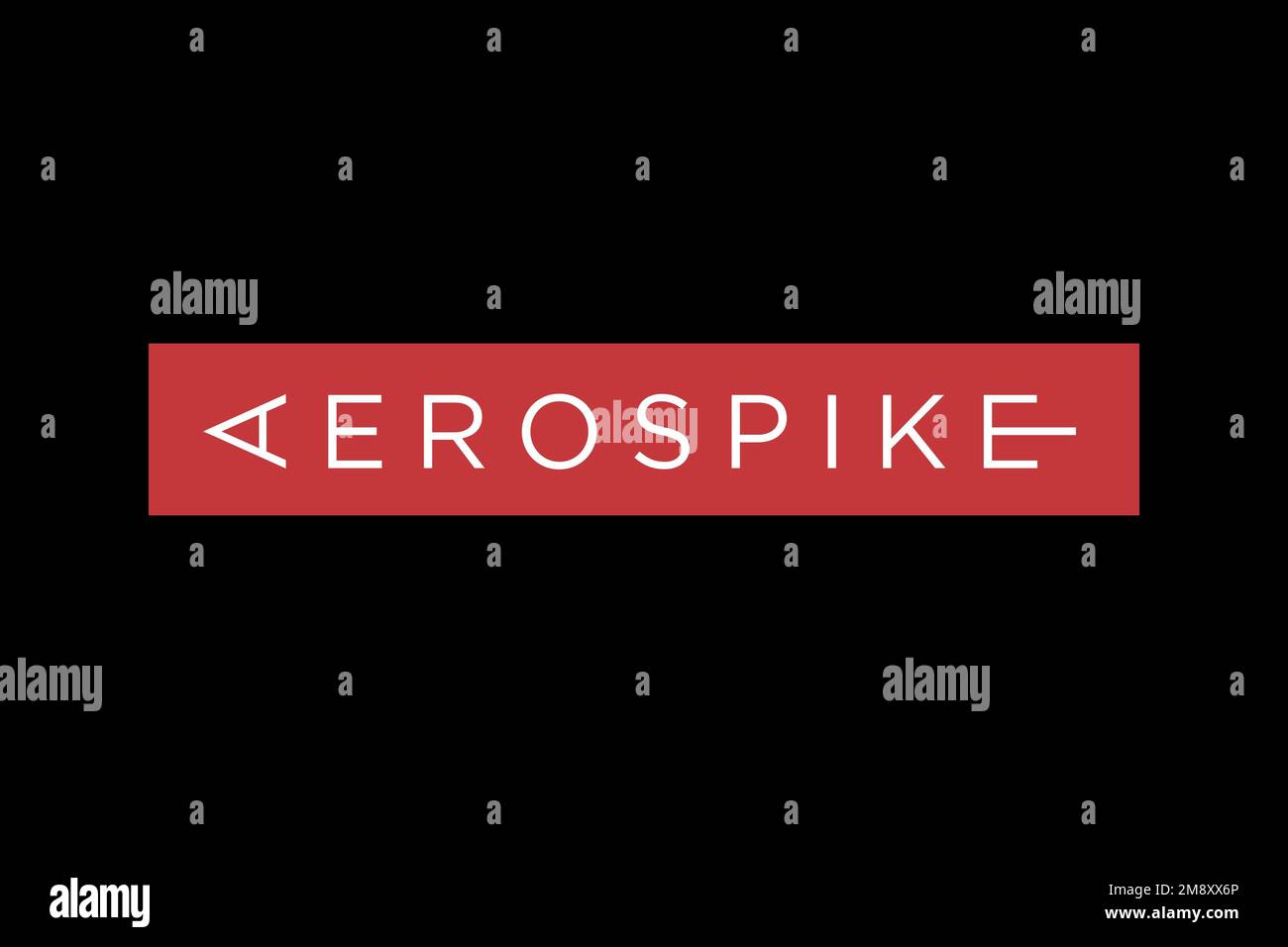 Aerospike company, Logo, Black background Stock Photo - Alamy