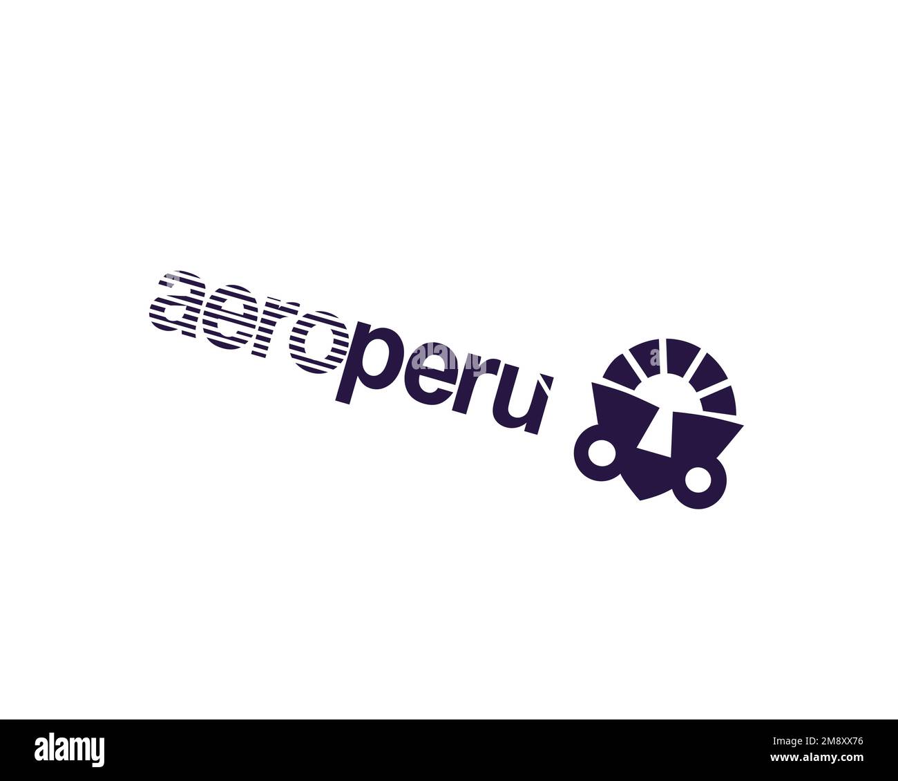 Aeroperu, rotated logo, white background B Stock Photo - Alamy