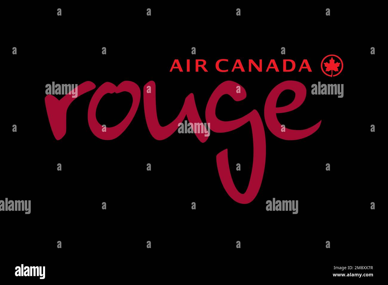 Air canada rouge logo hi-res stock photography and images - Alamy