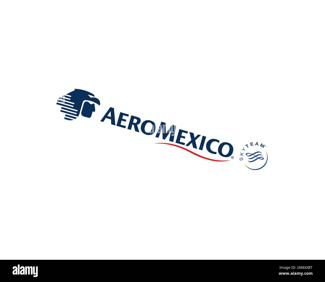 Aeromexico, rotated logo, white background B Stock Photo - Alamy