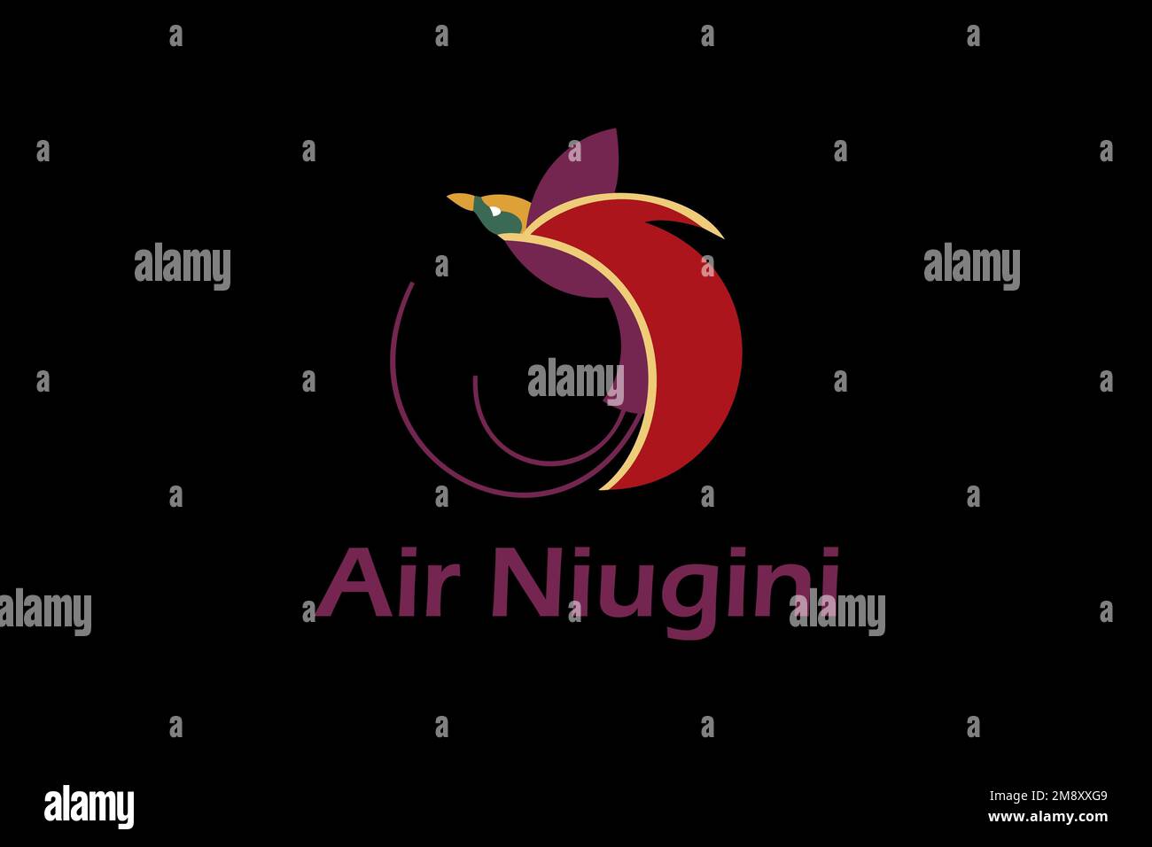 Air Niugini, Logo, Black background Stock Photo - Alamy