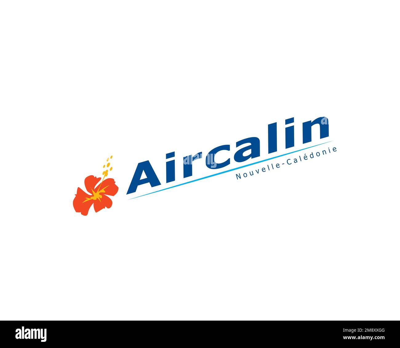 Aircalin, rotated logo, white background Stock Photo - Alamy