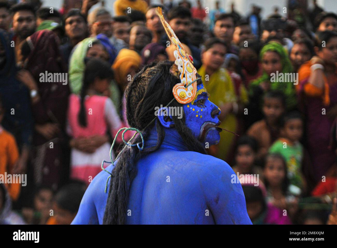 Non Exclusive: 15 January 2023 in Sylhet-Bangladesh: Devotee attire and ...