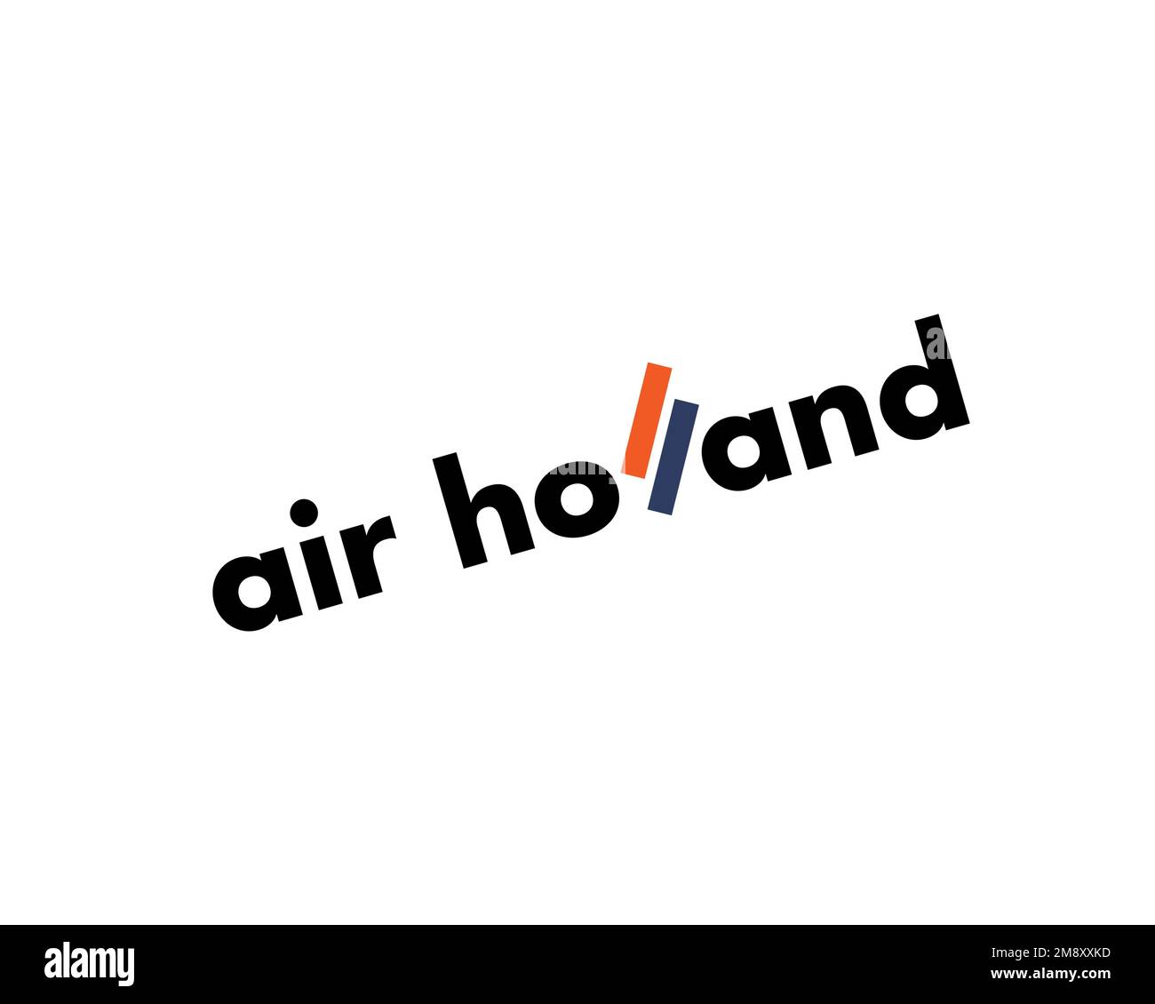Air Holland, rotated logo, white background Stock Photo - Alamy