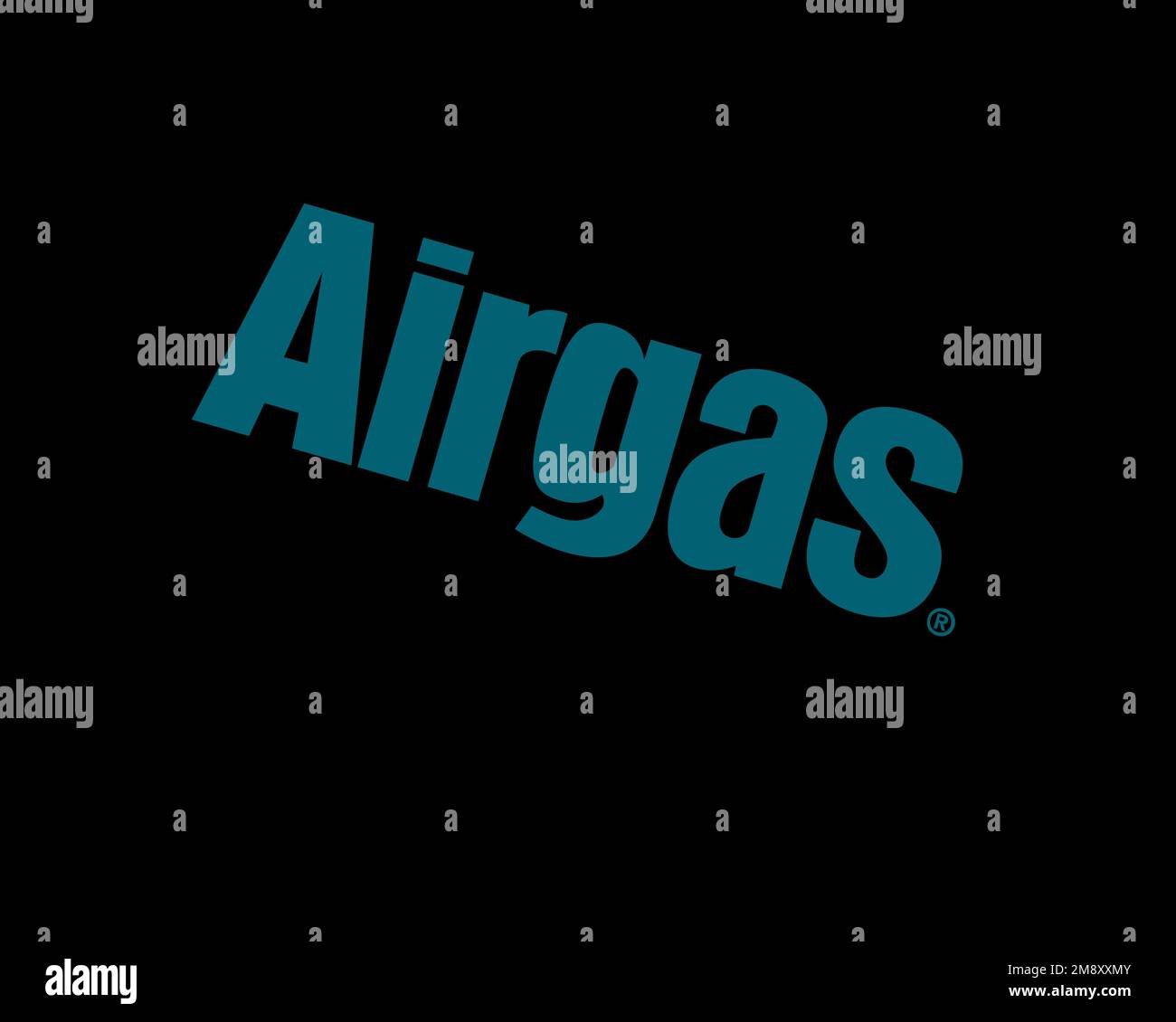 Airgas, rotated logo, black background B Stock Photo - Alamy