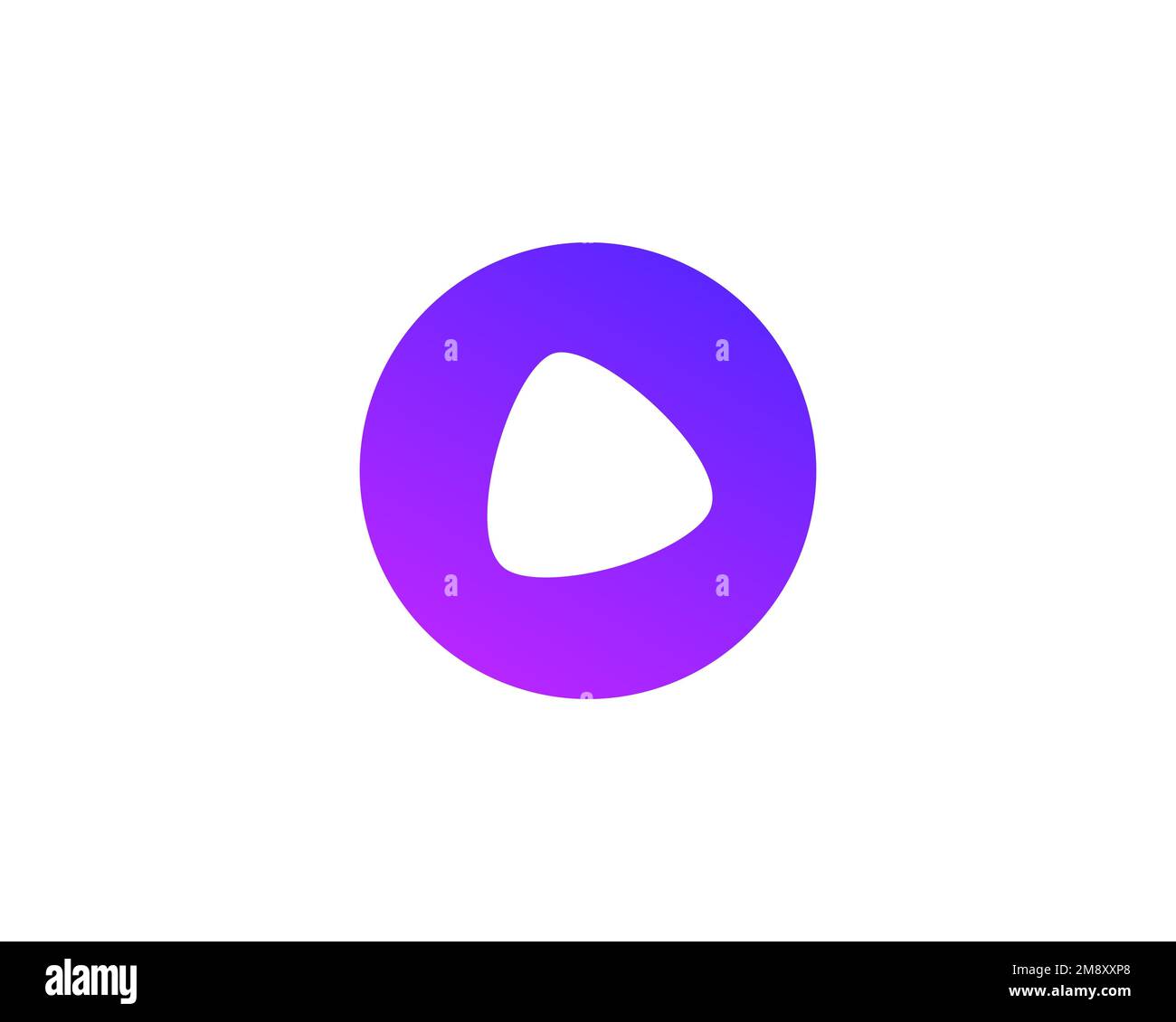 Alice virtual assistant, rotated logo, white background Stock Photo - Alamy