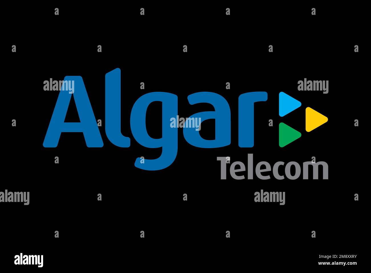 Algar Telecom, Logo, Black background Stock Photo - Alamy