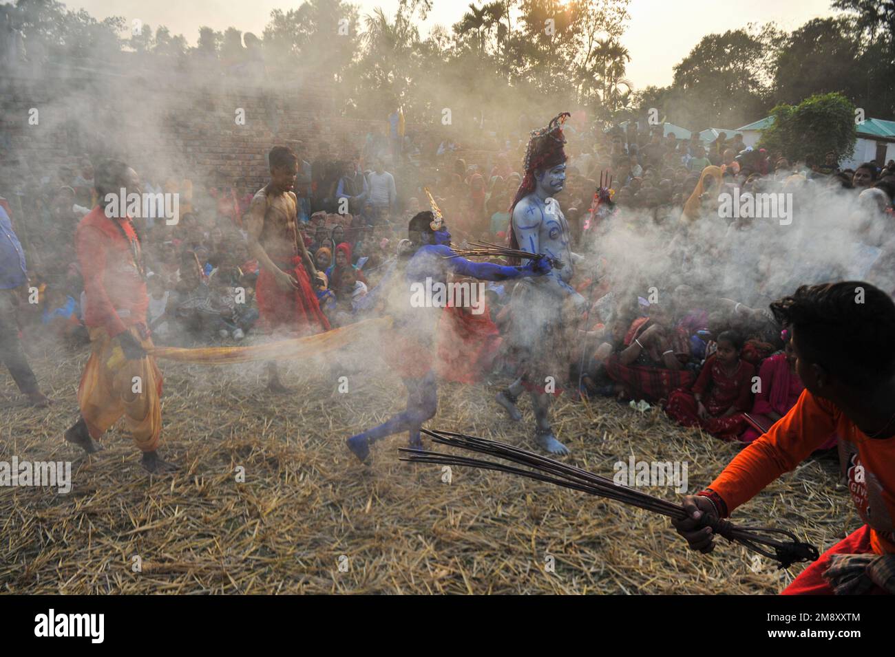 Non Exclusive: 15 January 2023 in Sylhet-Bangladesh: Devotee attire and ...