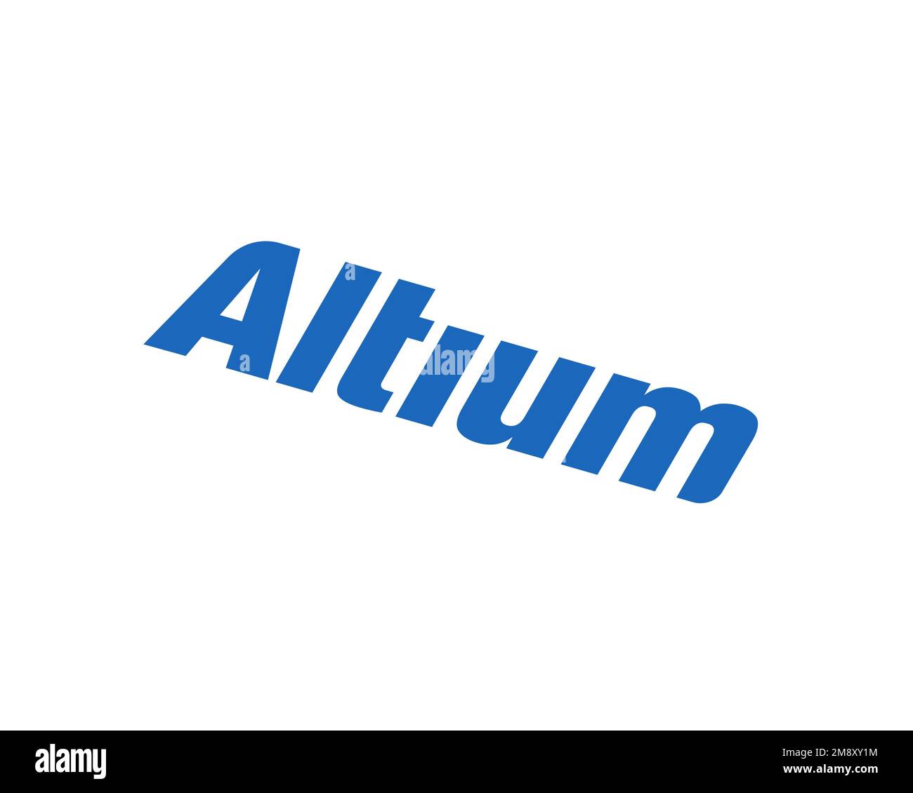 Altium, rotated logo, white background B Stock Photo - Alamy