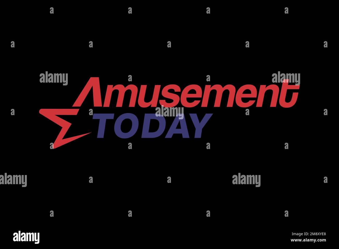 Amusement Today, Logo, Black background Stock Photo - Alamy