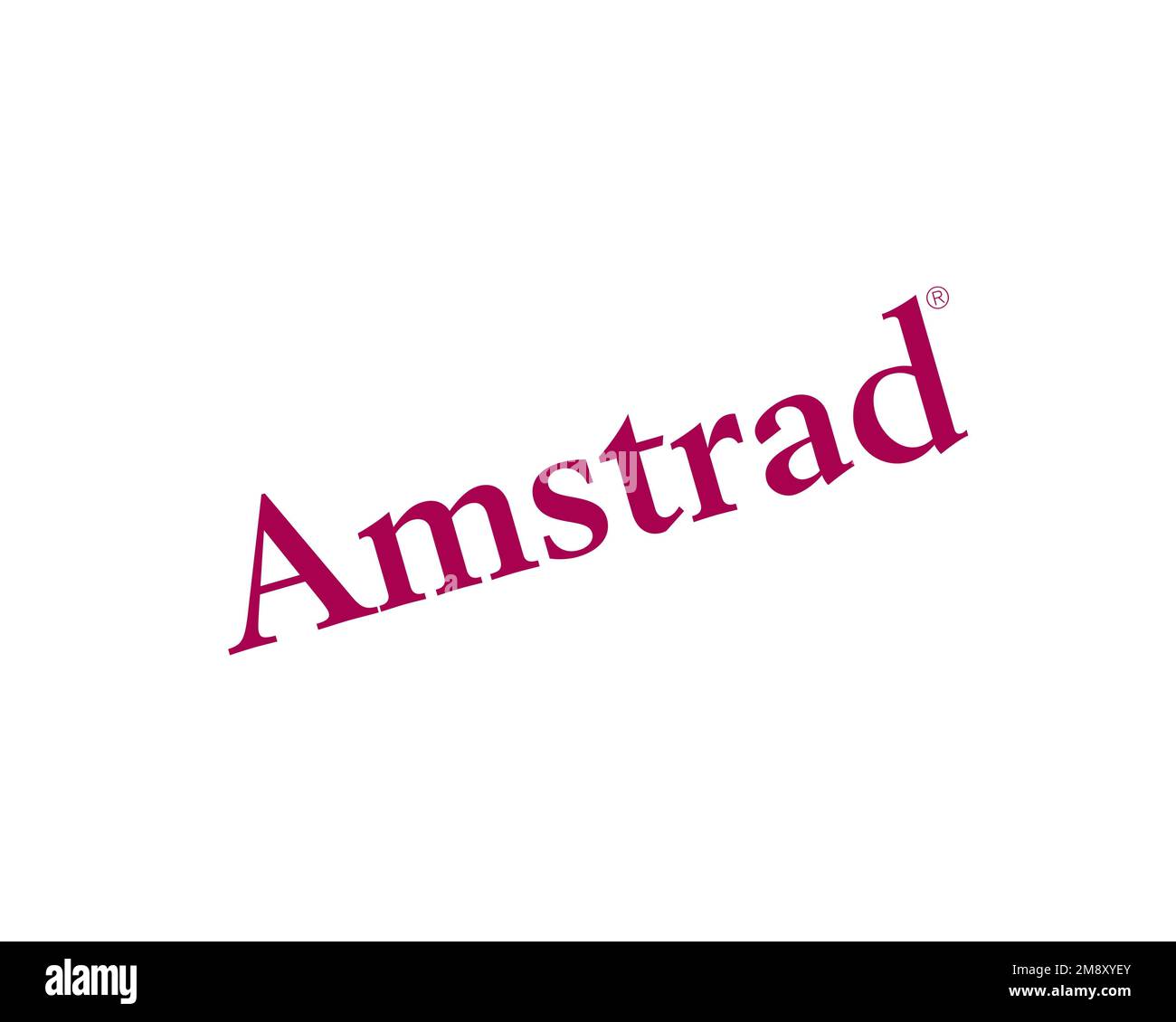 Amstrad, rotated logo, white background Stock Photo - Alamy