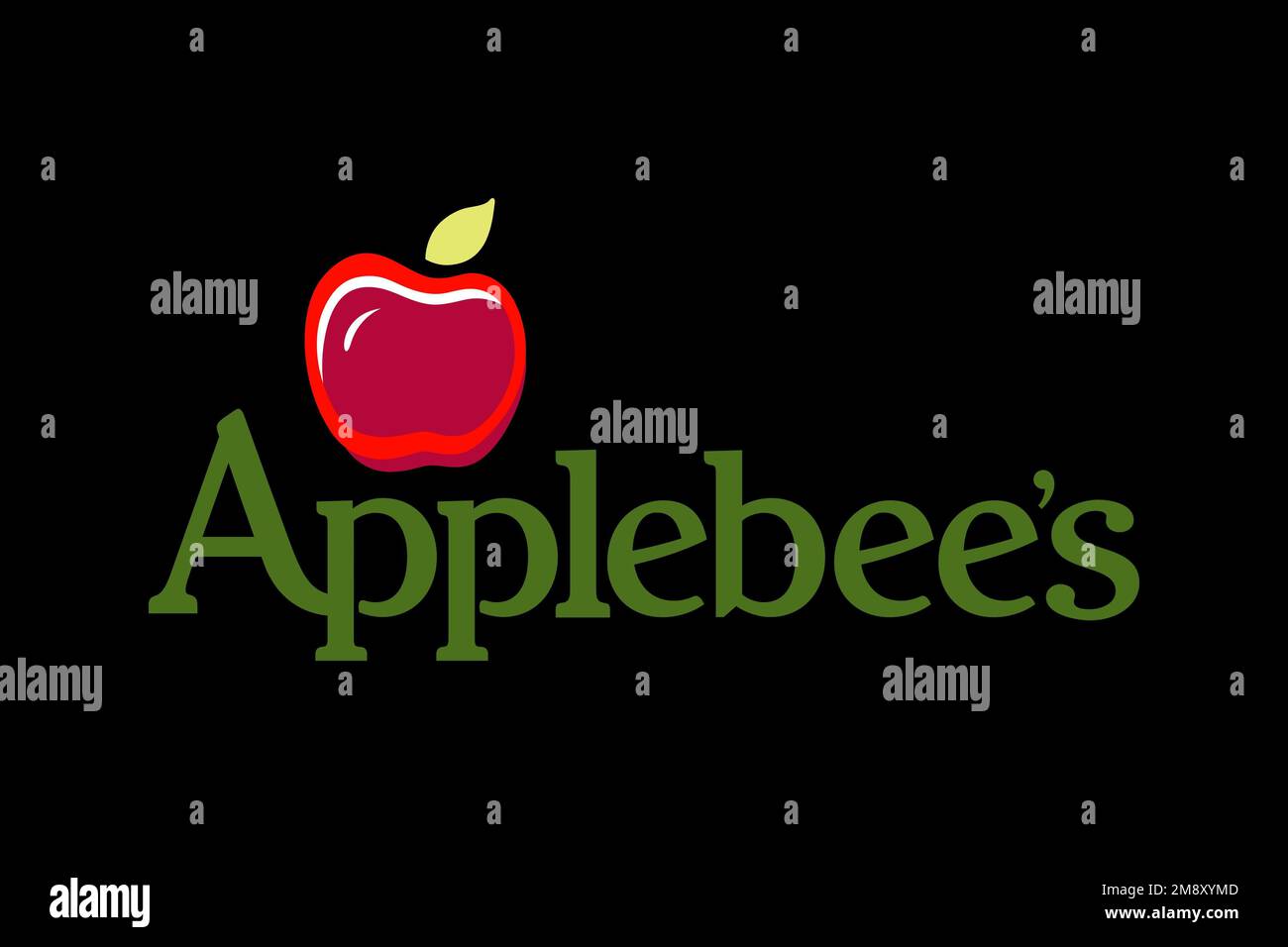 Applebee's, Logo, Black background Stock Photo - Alamy
