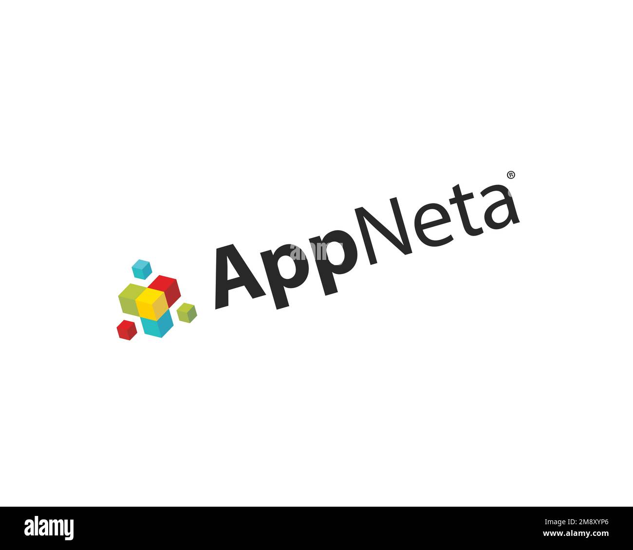 AppNeta, rotated logo, white background Stock Photo - Alamy