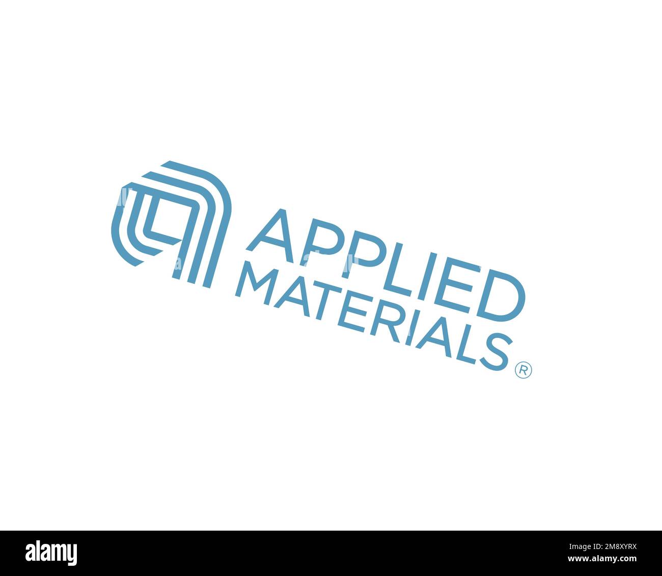 Applied Materials, rotated logo, white background B Stock Photo - Alamy