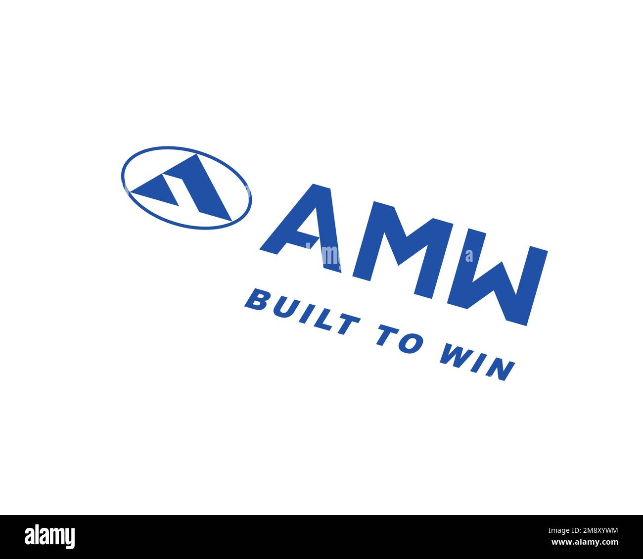 Asia MotorWorks, rotated logo, white background B Stock Photo - Alamy