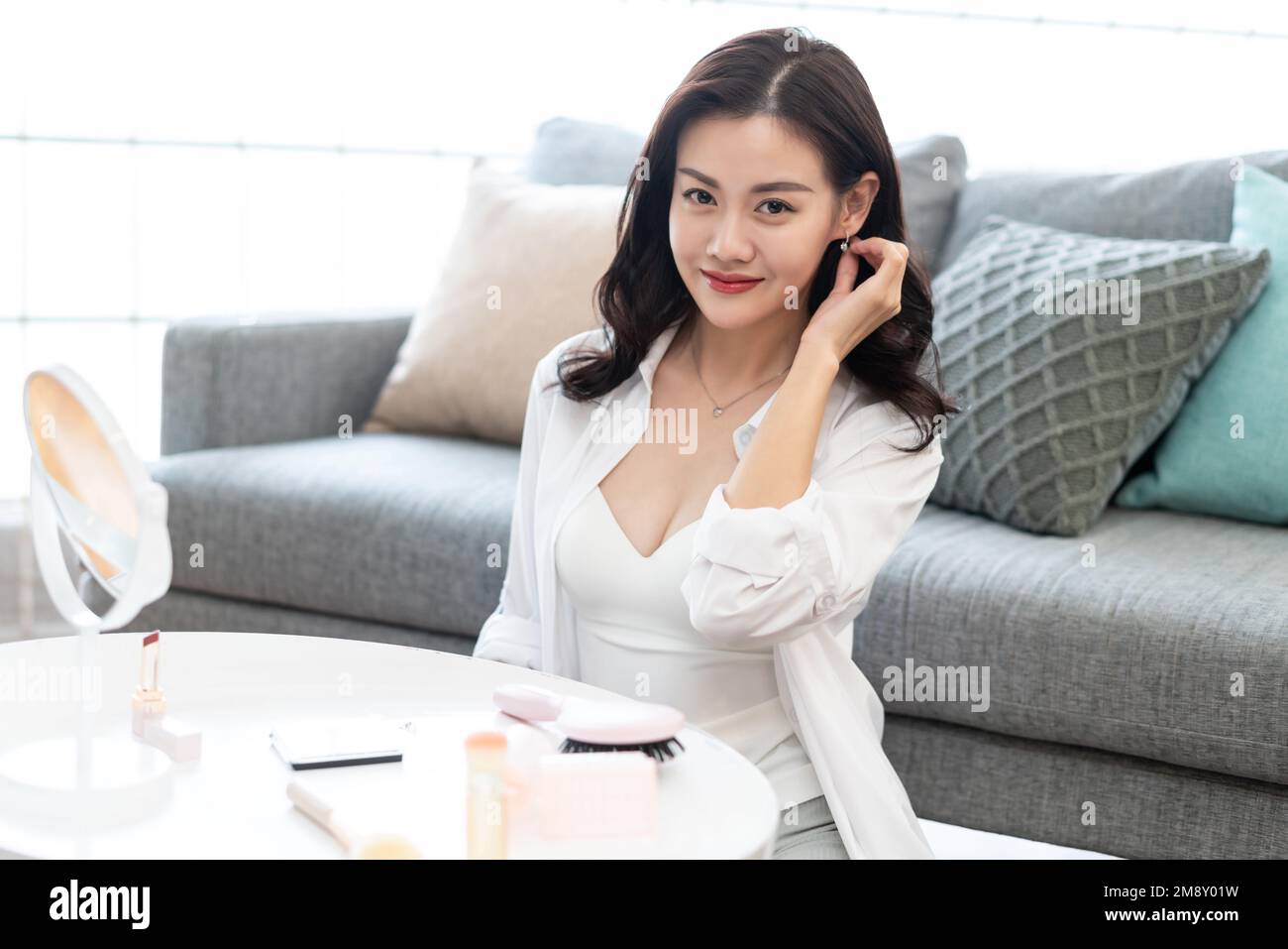 Young women in makeup look Stock Photo - Alamy
