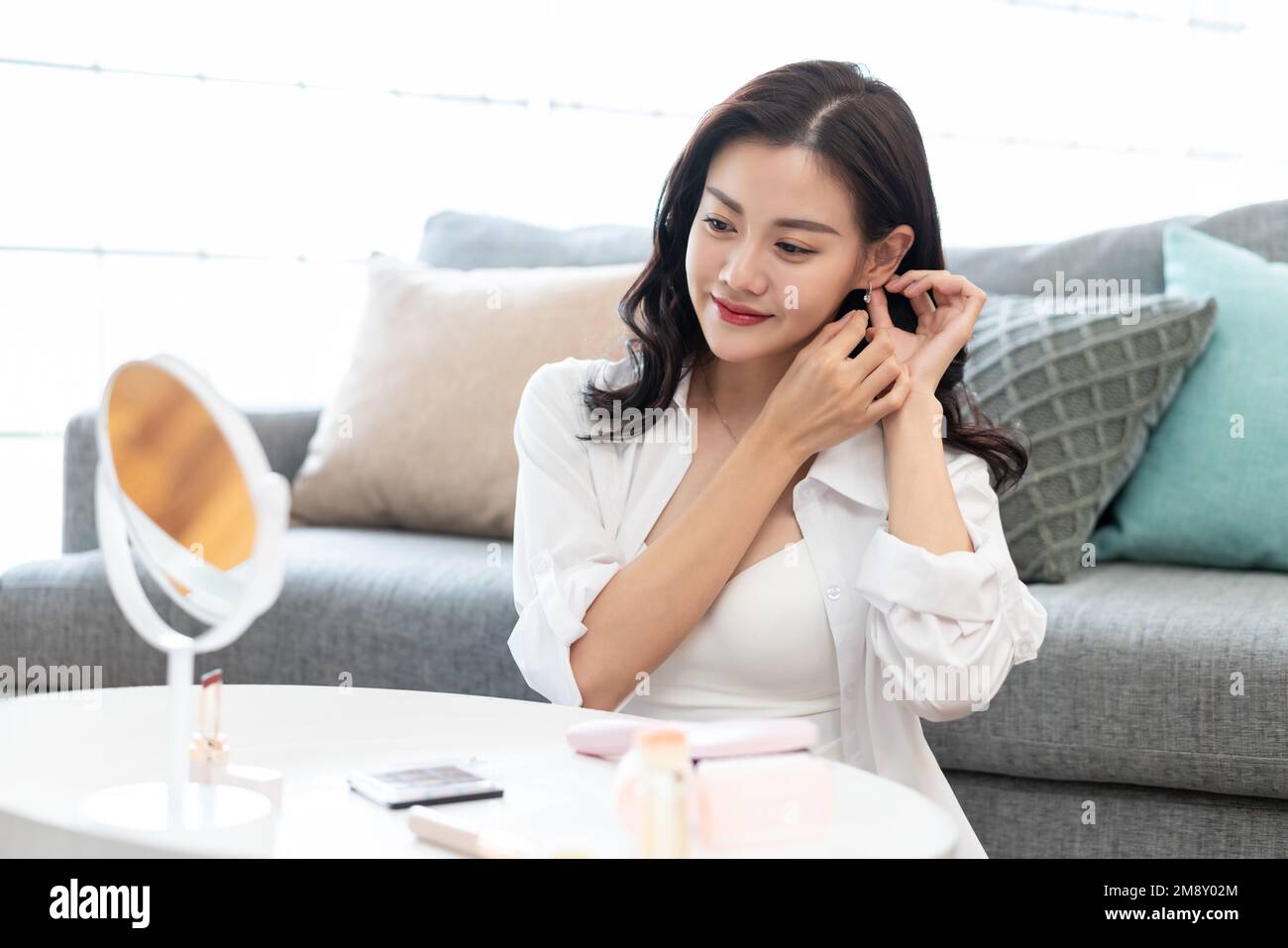 Young women in makeup look Stock Photo - Alamy