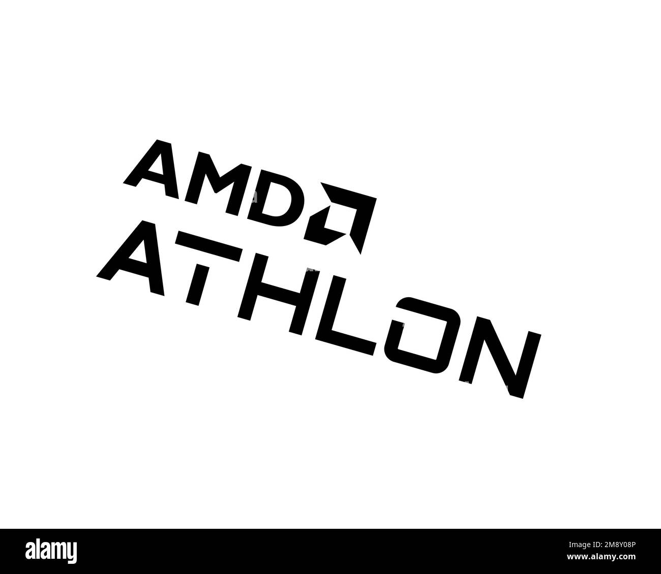 Athlon, rotated logo, white background B Stock Photo - Alamy