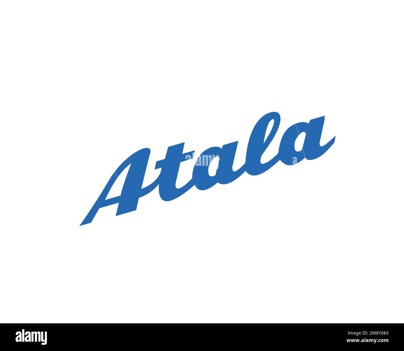 Atala company, rotated logo, white background Stock Photo - Alamy