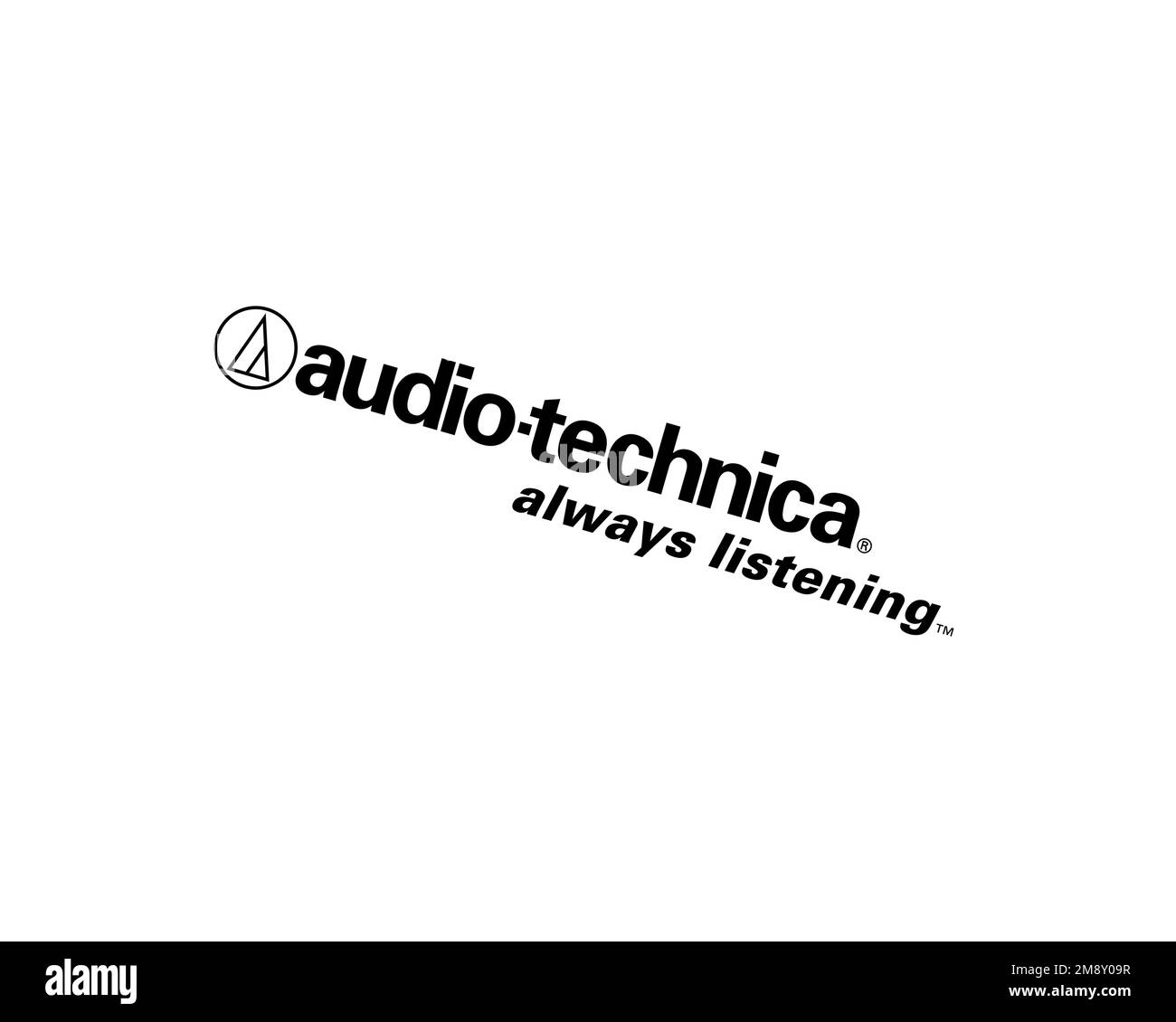 Audio Technica, rotated logo, white background B Stock Photo - Alamy