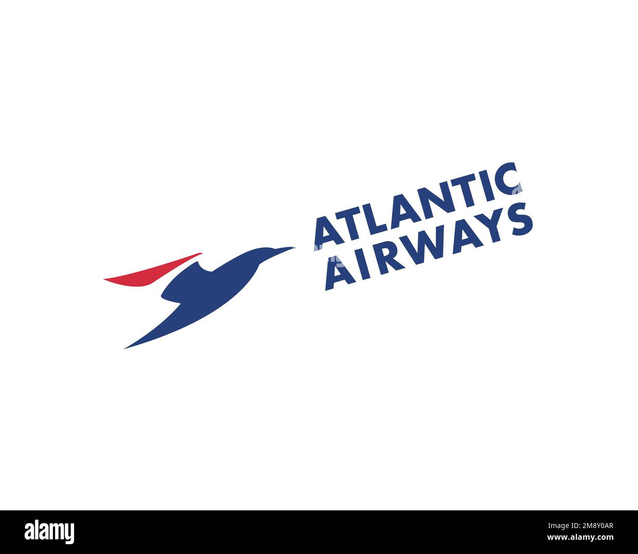 Atlantic Airways, rotated logo, white background Stock Photo - Alamy
