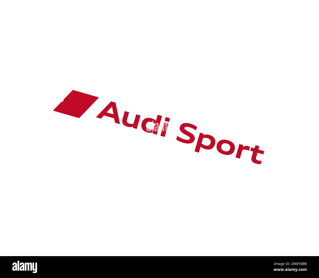 Audi Sport GmbH, rotated logo, white background B Stock Photo - Alamy