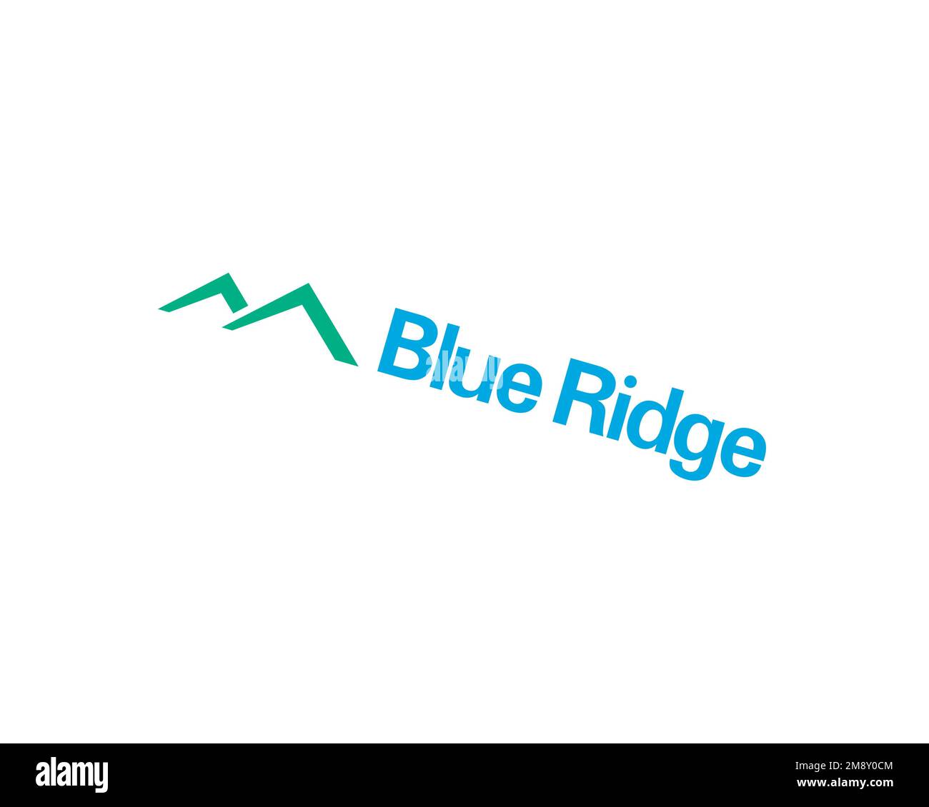 Blue Ridge Communications, Rotated Logo, White Background B Stock Photo ...