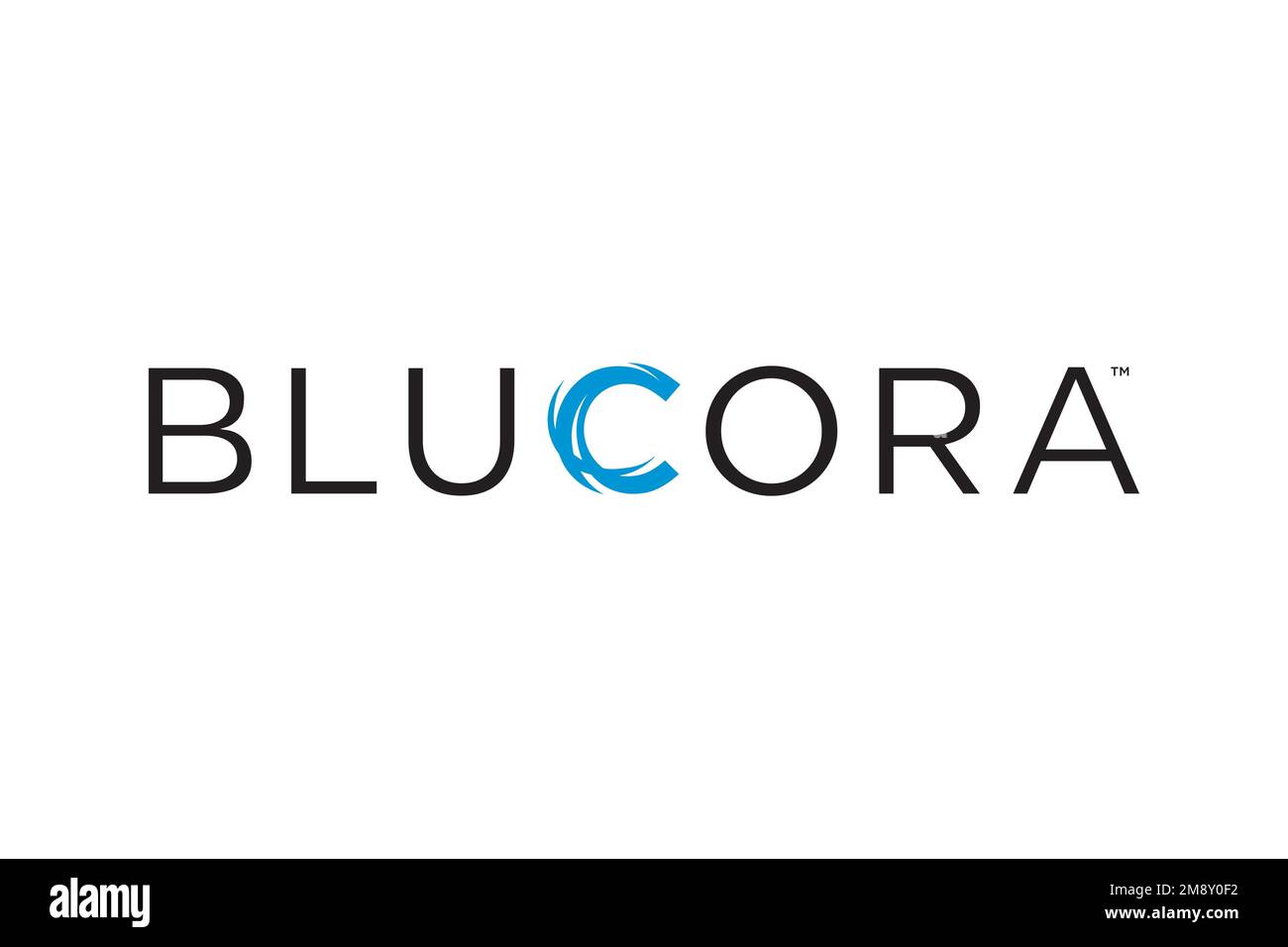 Blucora, Logo, White background Stock Photo - Alamy