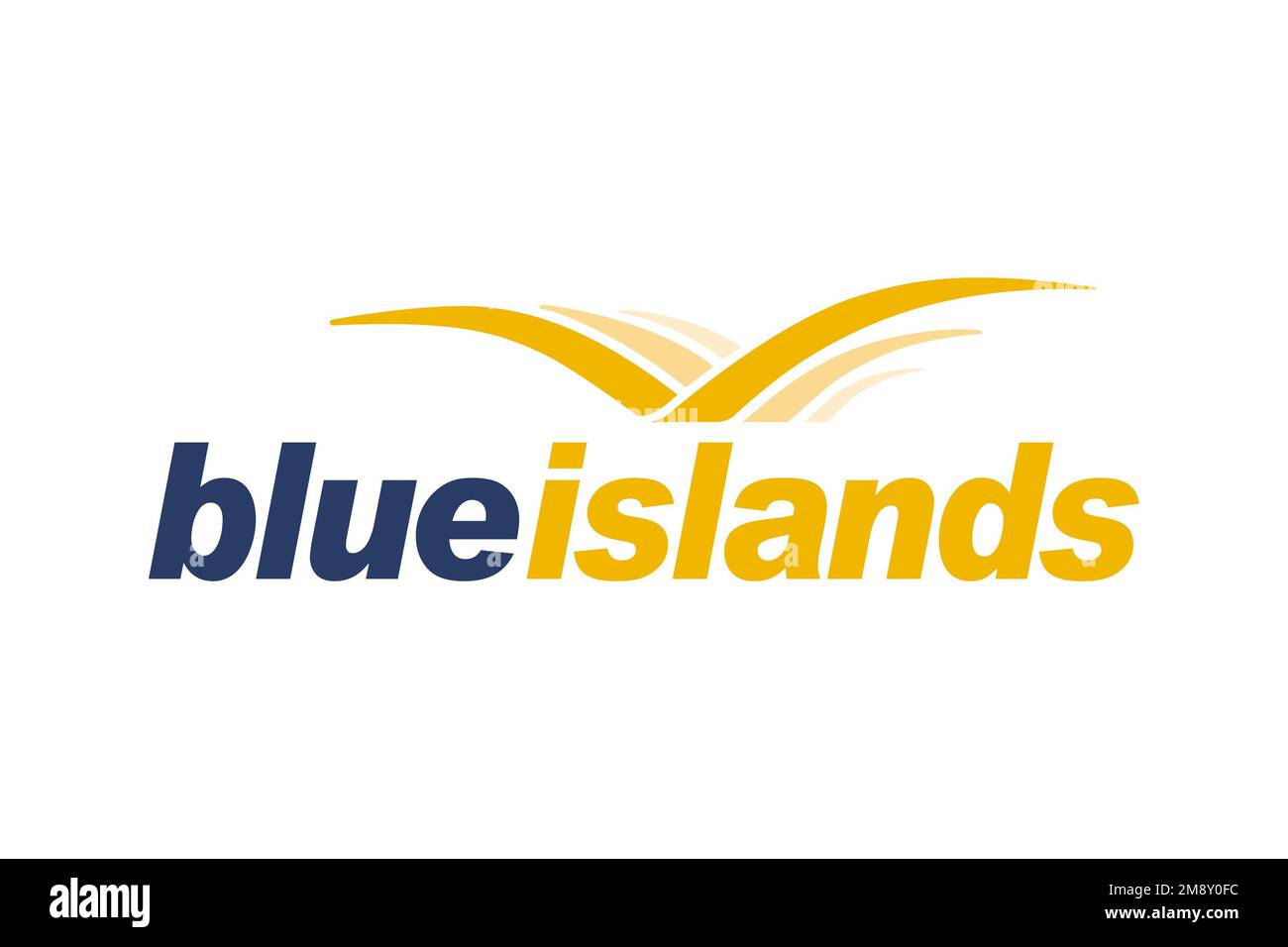 Blue Islands, Logo, White background Stock Photo - Alamy