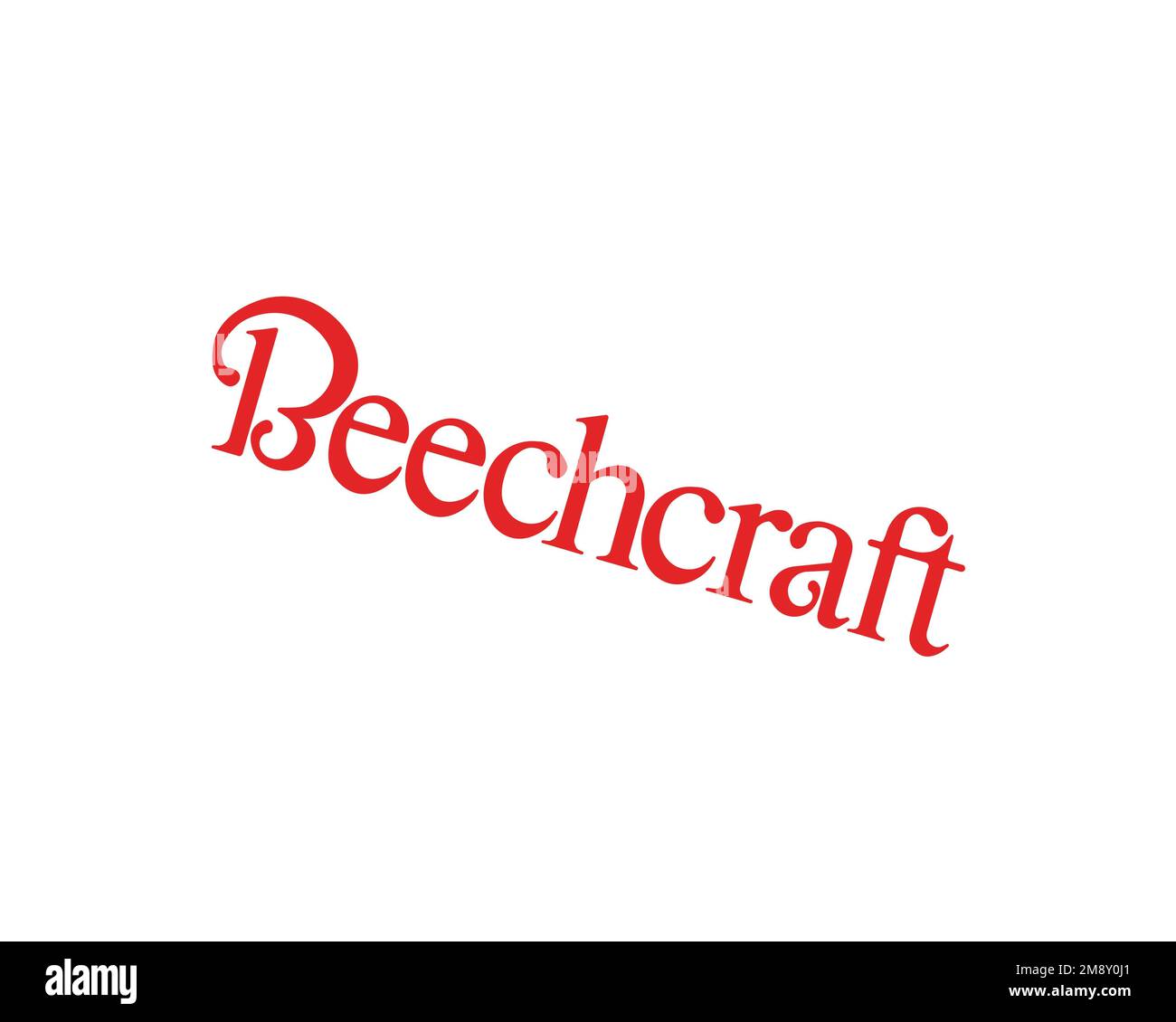 Beechcraft, rotated logo, white background B Stock Photo - Alamy