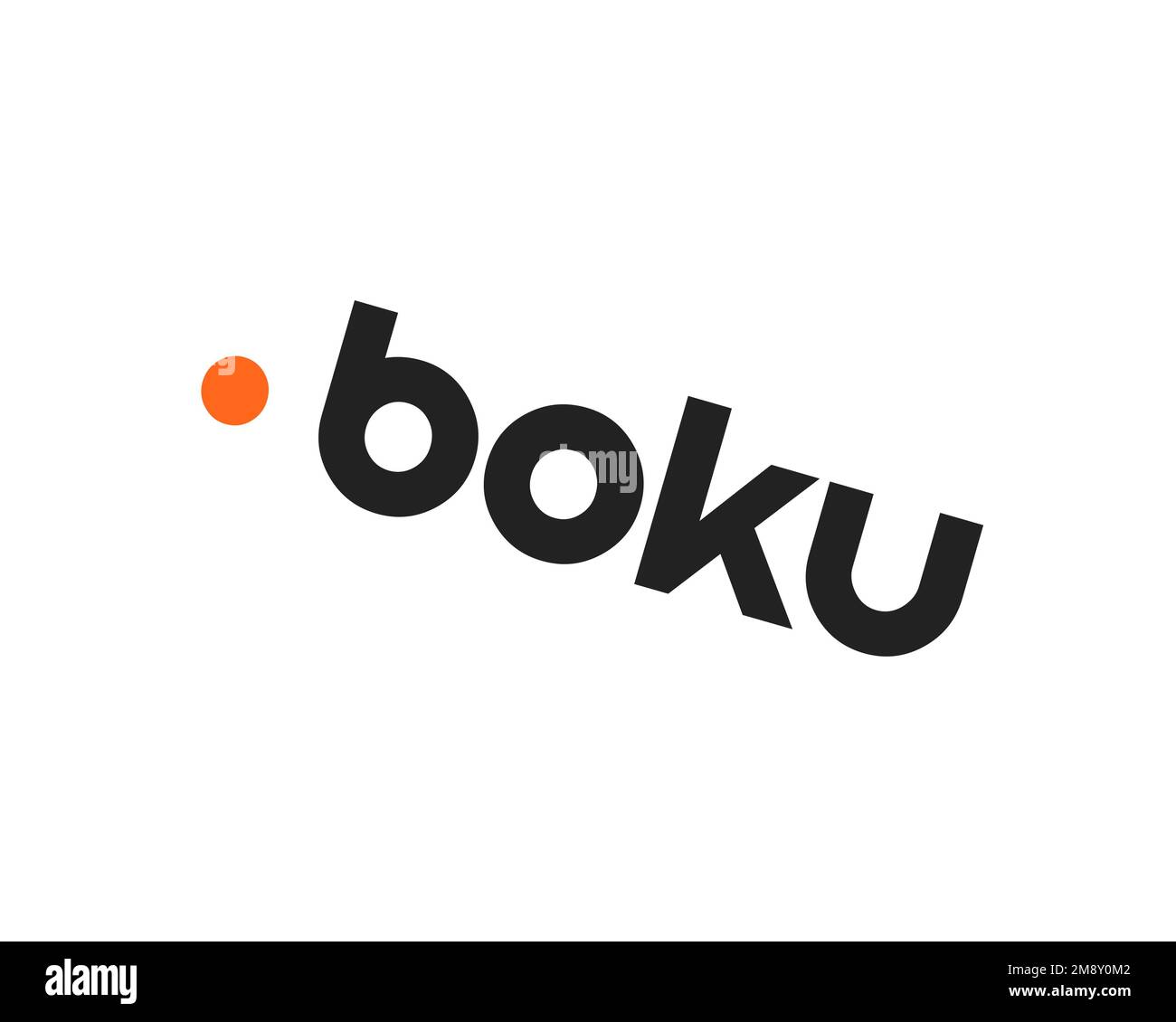 Boku Inc. rotated logo, white background B Stock Photo - Alamy